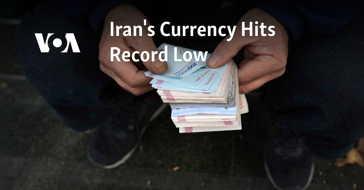 Iran's currency hits record low