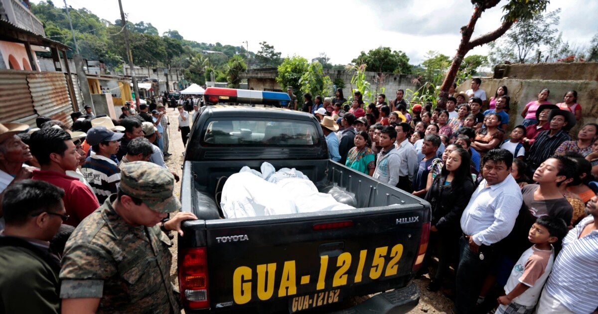 11 muertos en pueblo indígena de Guatemala