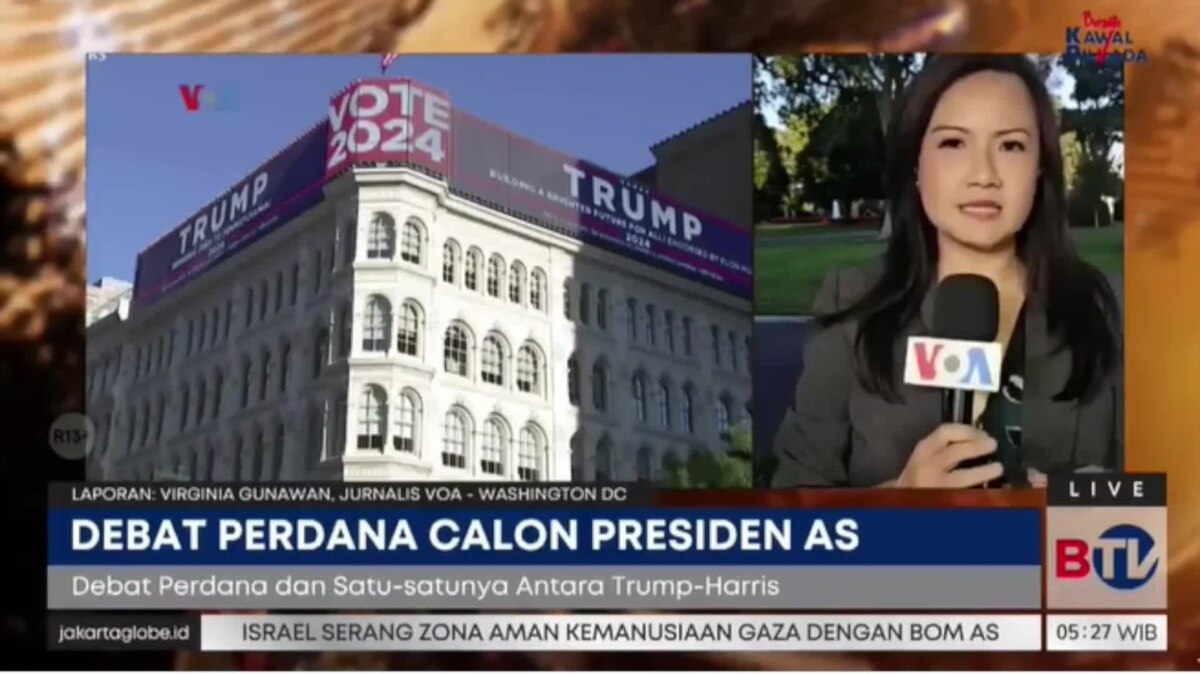 Laporan VOA untuk BTV: Debat Perdana Calon Presiden Amerika Serikat