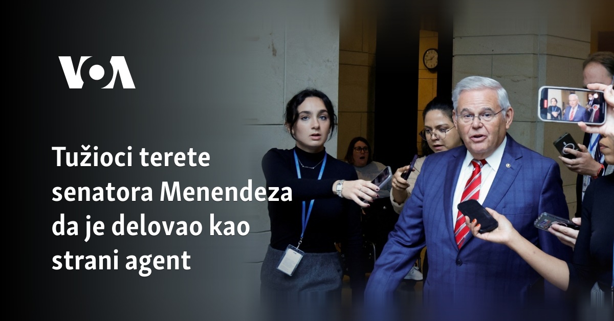 Tužioci terete senatora Menendeza da je delovao kao strani agent