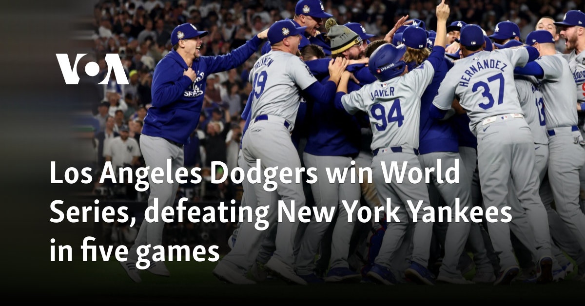 Los Angeles Dodgers win World Series, defeating New York Yankees in five games