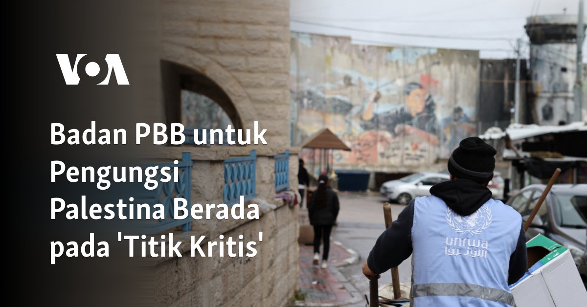 Badan PBB untuk Pengungsi Palestina Berada pada 'Titik Kritis'