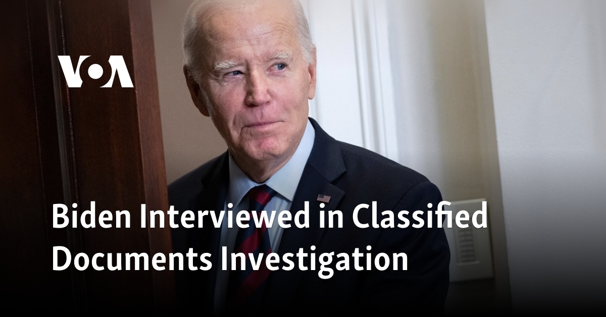 Biden Interviewed In Classified Documents Investigation