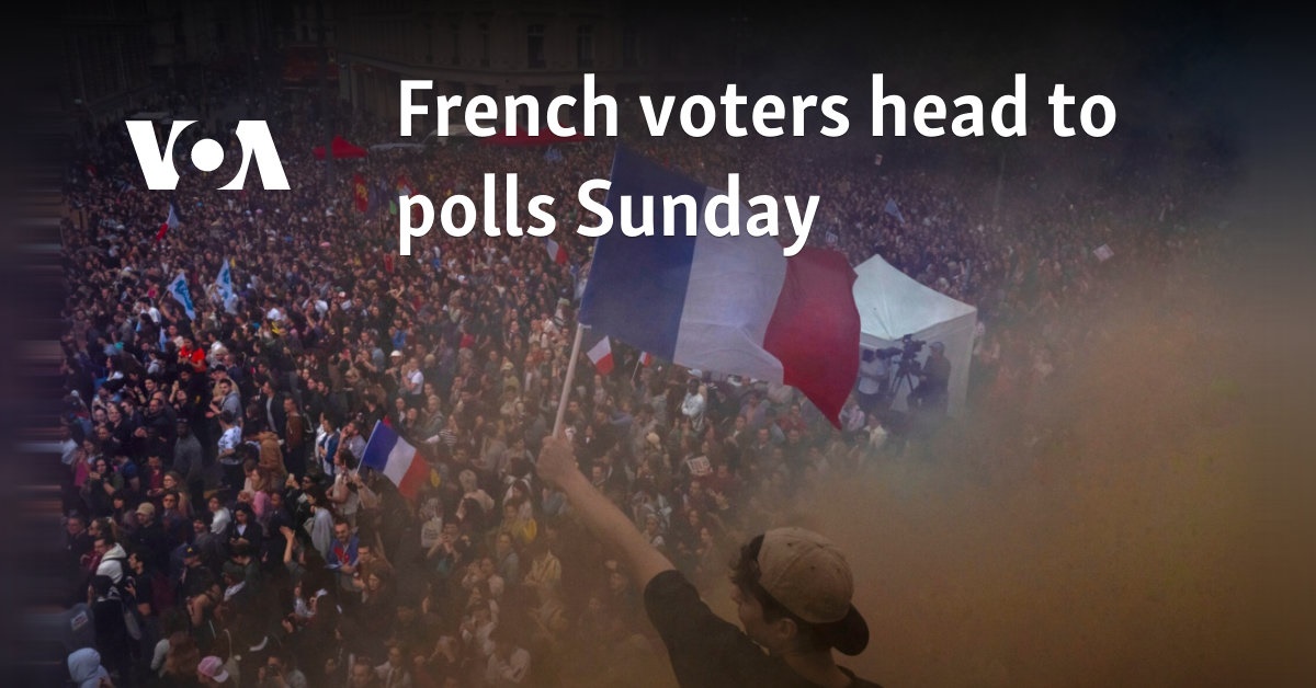 French voters head to polls Sunday