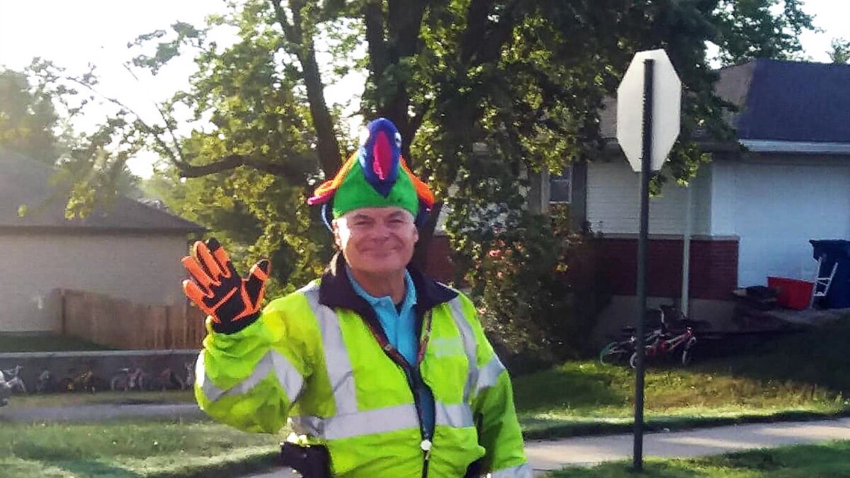 'America's Favorite Crossing Guard' Wears Many Hats...Literally