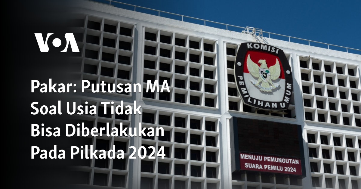 Pakar: Putusan MA Soal Usia Tidak Bisa Diberlakukan Pada Pilkada 2024