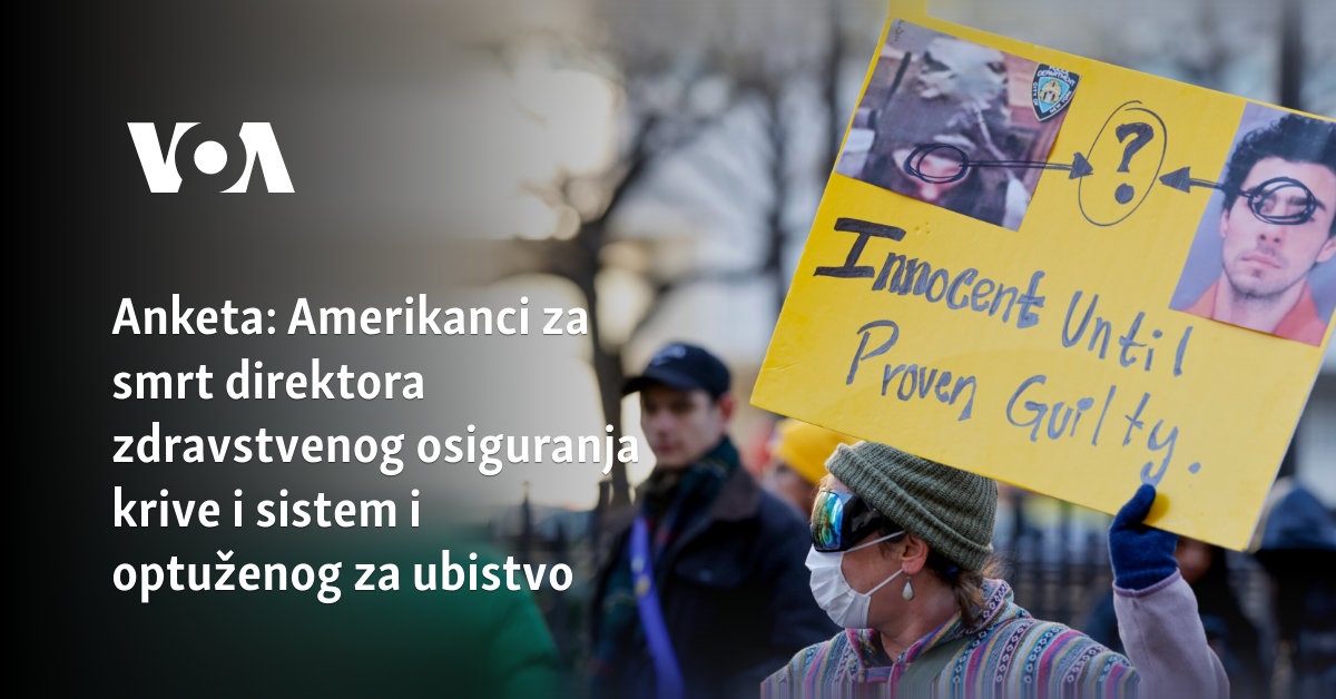 Anketa: Amerikanci za smrt direktora zdravstvenog osiguranja krive i ...