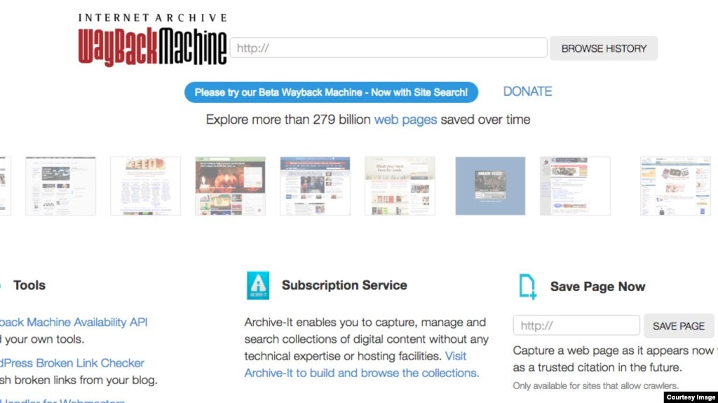 The Wayback Machine Shows History of the Internet