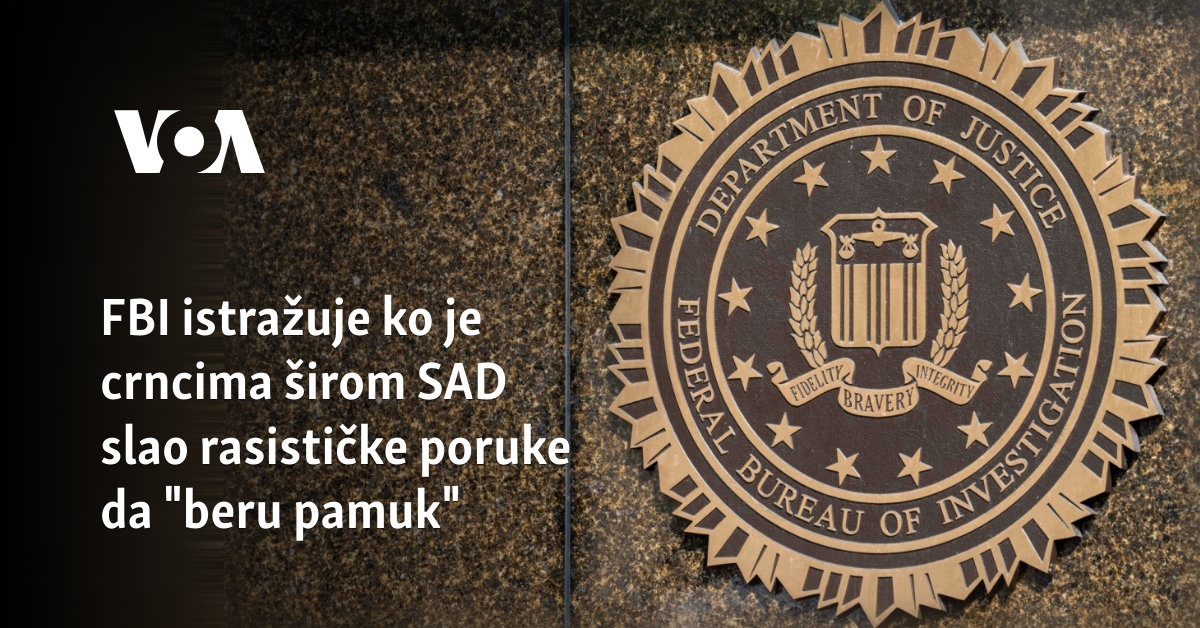 FBI istražuje ko je crncima širom SAD slao rasističke poruke da "beru ...