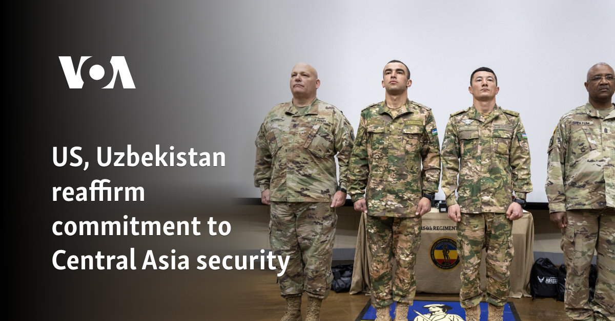 US, Uzbekistan reaffirm commitment to Central Asia security