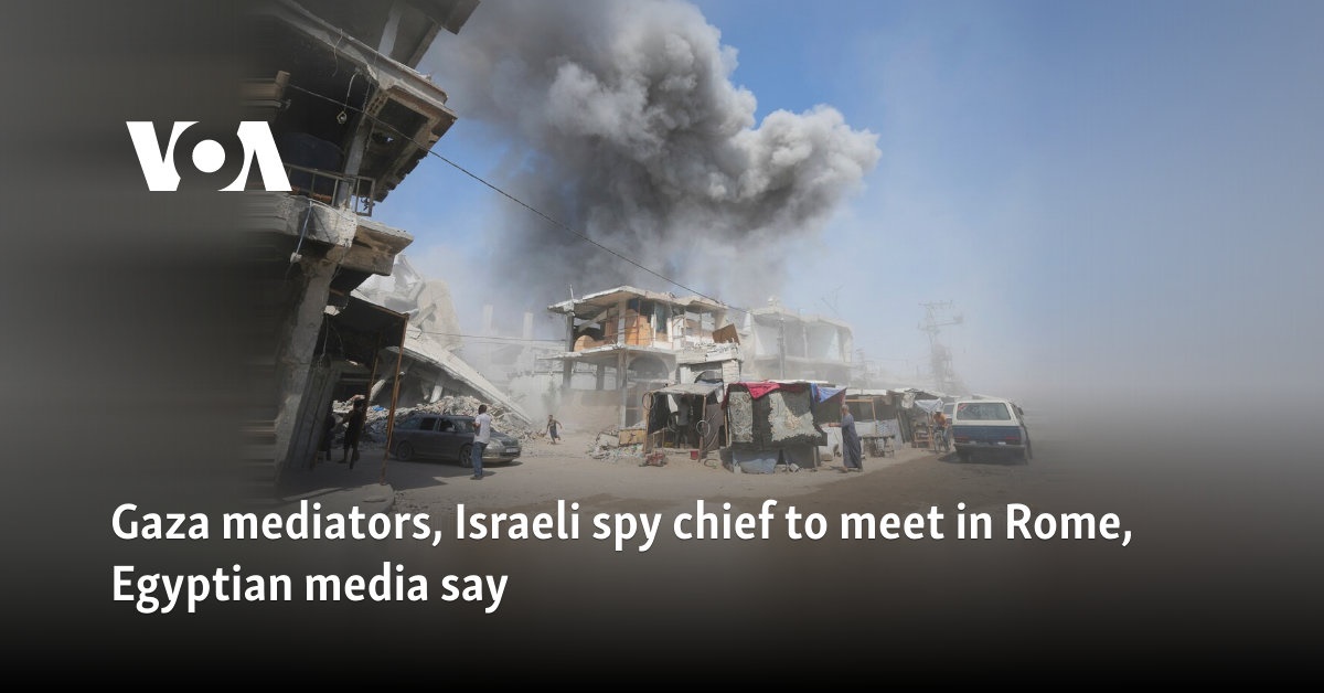 Gaza mediators, Israeli spy chief to meet in Rome, Egyptian media say