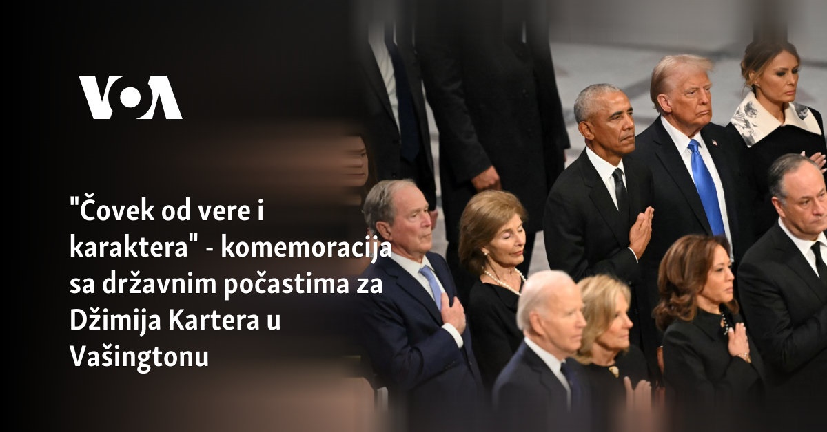 "Čovek od vere i karaktera" - komemoracija sa državnim počastima za Džimija Kartera u Vašingtonu