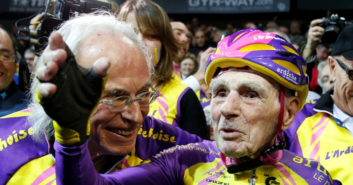 French Man Sets Cycling Record at Age 105