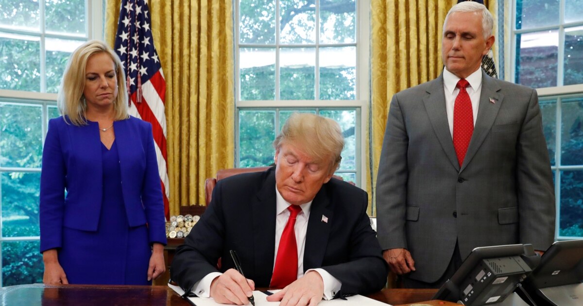 Trump Signs Order to End Family Separation Policy