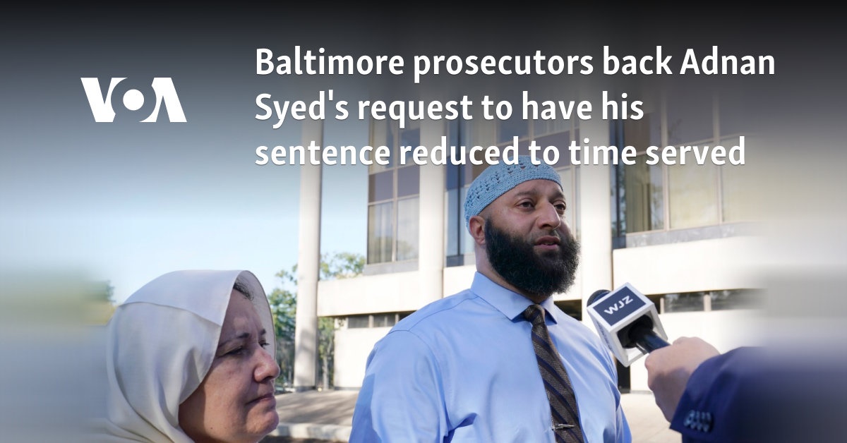 Baltimore prosecutors back Adnan Syed's request to have his sentence ...