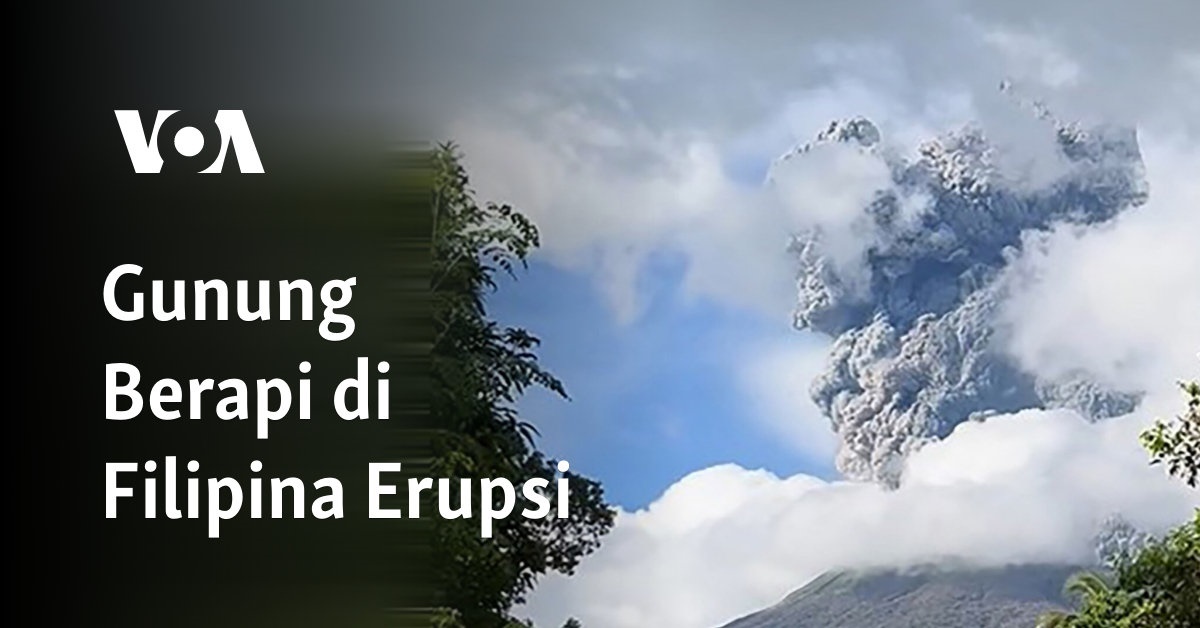 Gunung Berapi di Filipina Erupsi
