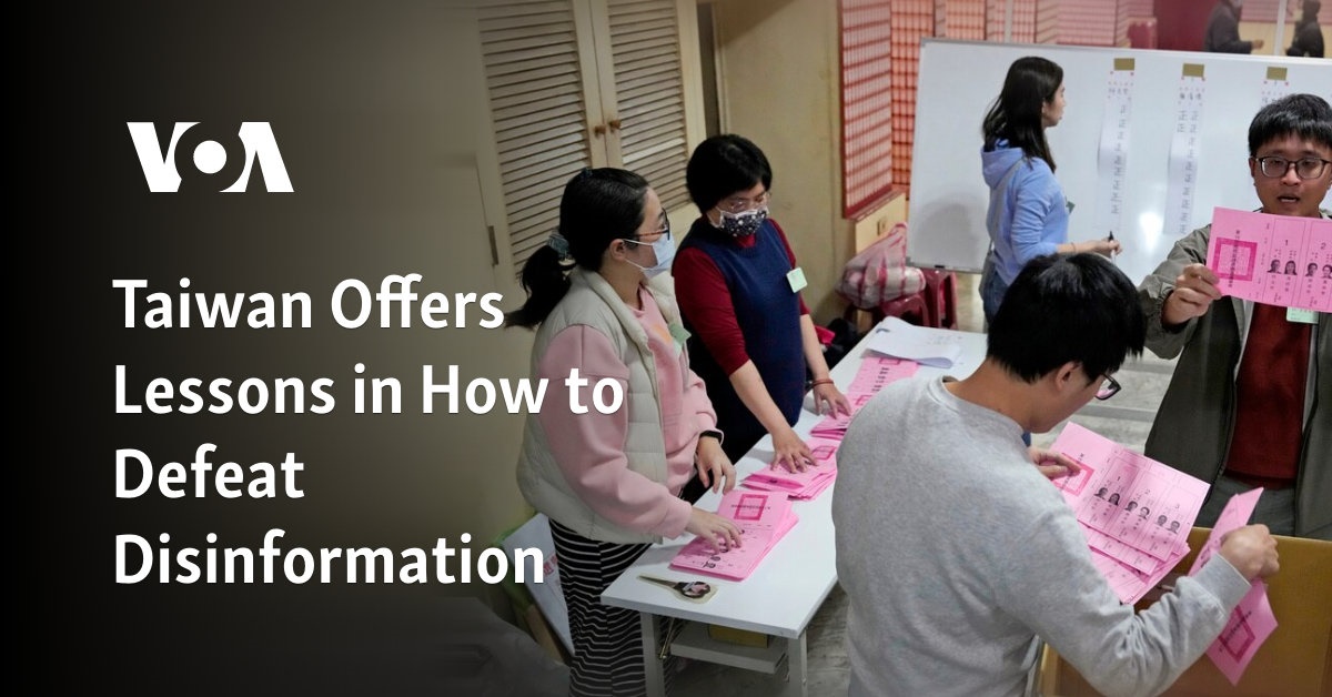 Taiwan Offers Lessons in How to Defeat Disinformation