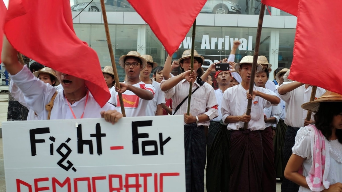 Myanmar Student Protest