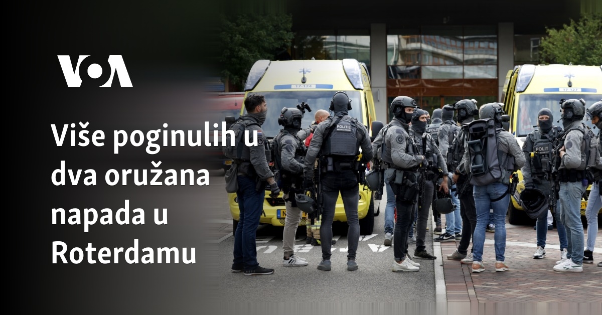 Tri žrtve oružanih napada u Roterdamu