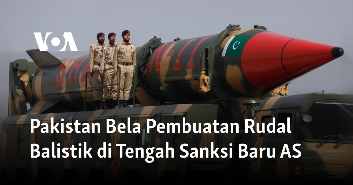 Pakistan Bela Pembuatan Rudal Balistik di Tengah Sanksi Baru AS