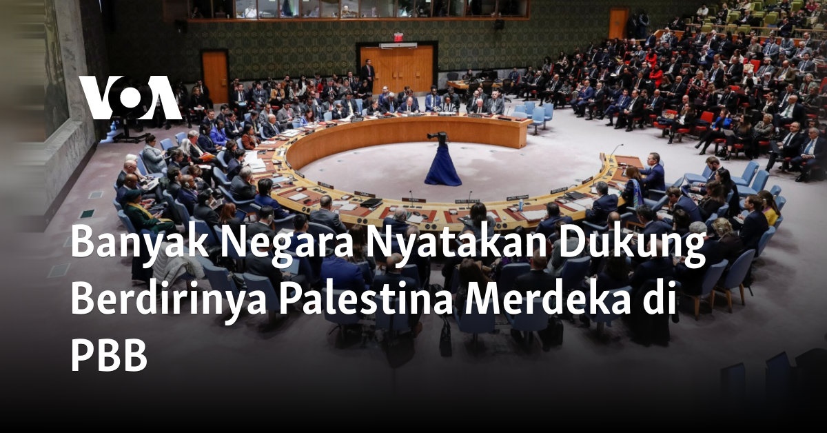 Banyak Negara Nyatakan Dukung Berdirinya Palestina Merdeka di PBB