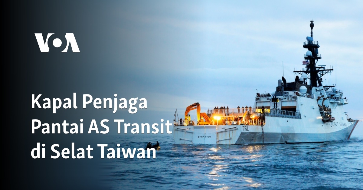 Kapal Penjaga Pantai AS Transit di Selat Taiwan