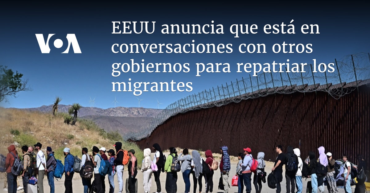 Eeuu Anuncia Que Está En Conversaciones Con Otros Gobiernos Para