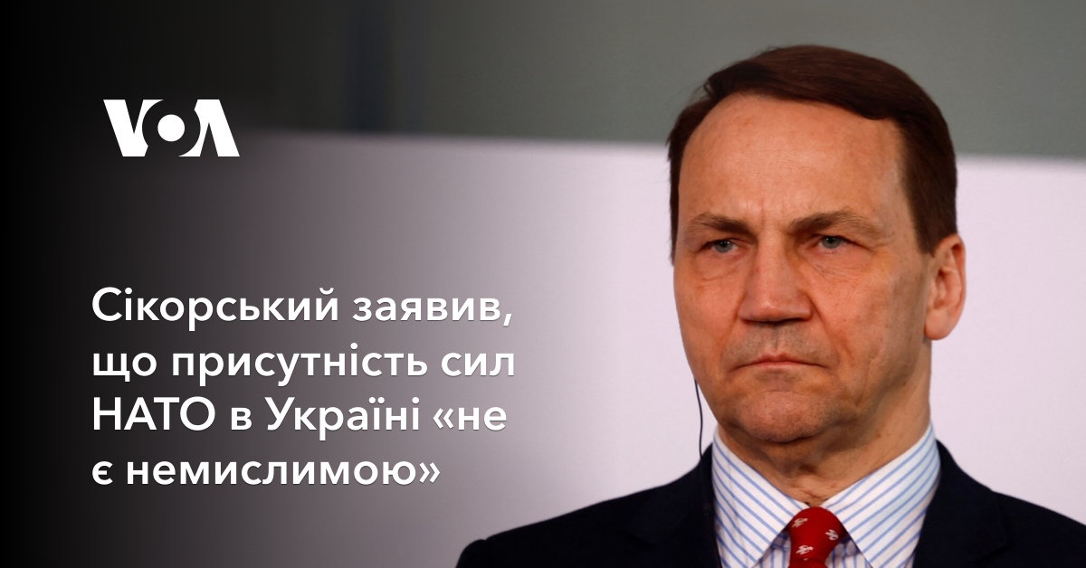 Сікорський заявив що присутність сил НАТО в Україні «не є немислимою
