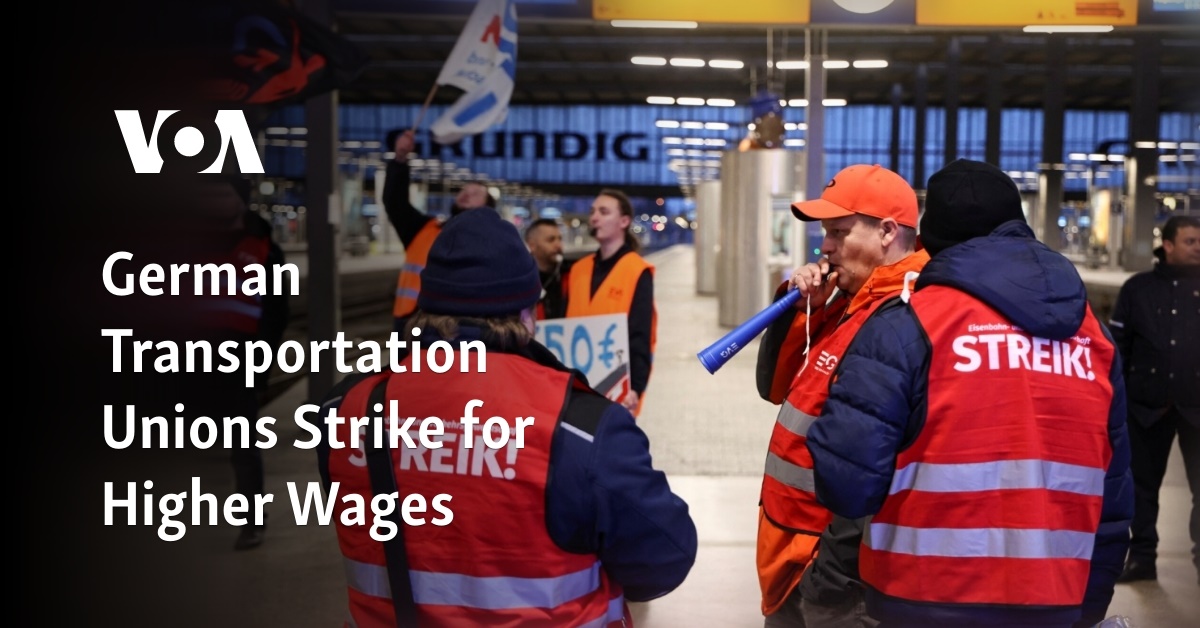 German Transportation Unions Strike for Higher Wages