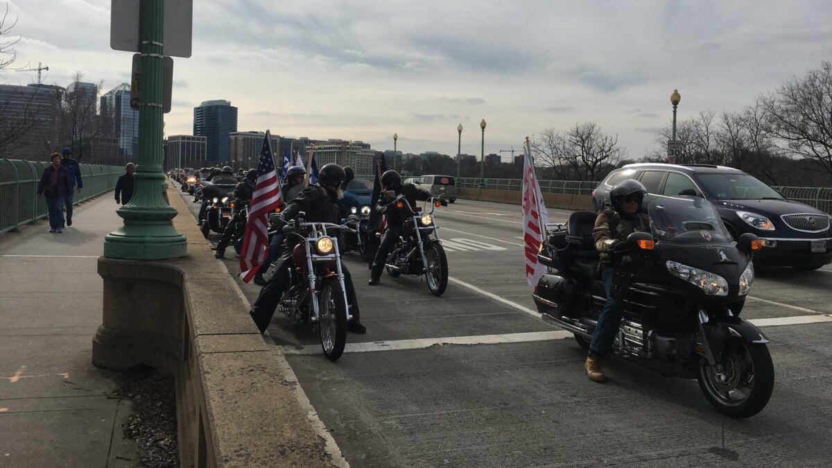 Pro-Trump Bikers Arrive in DC for Inauguration Celebration