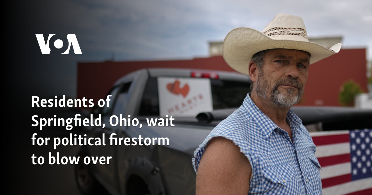 Residents of Springfield, Ohio, wait for political firestorm to blow over