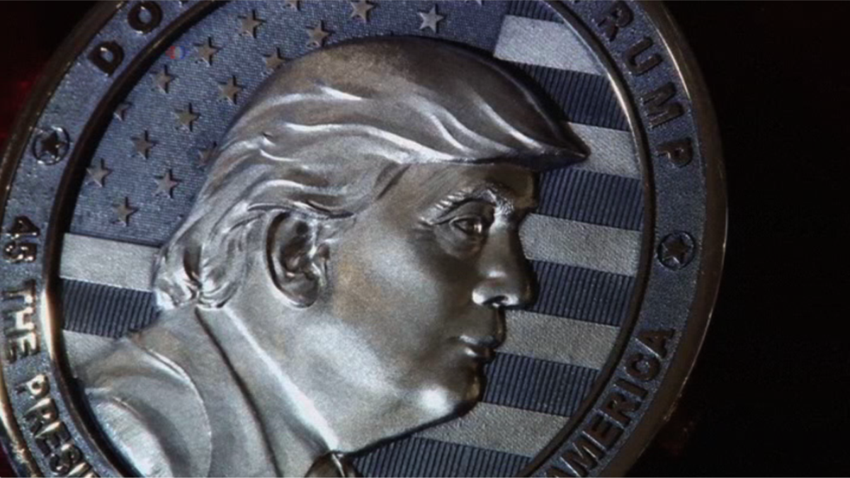 Crean moneda conmemorativa de Donald Trump