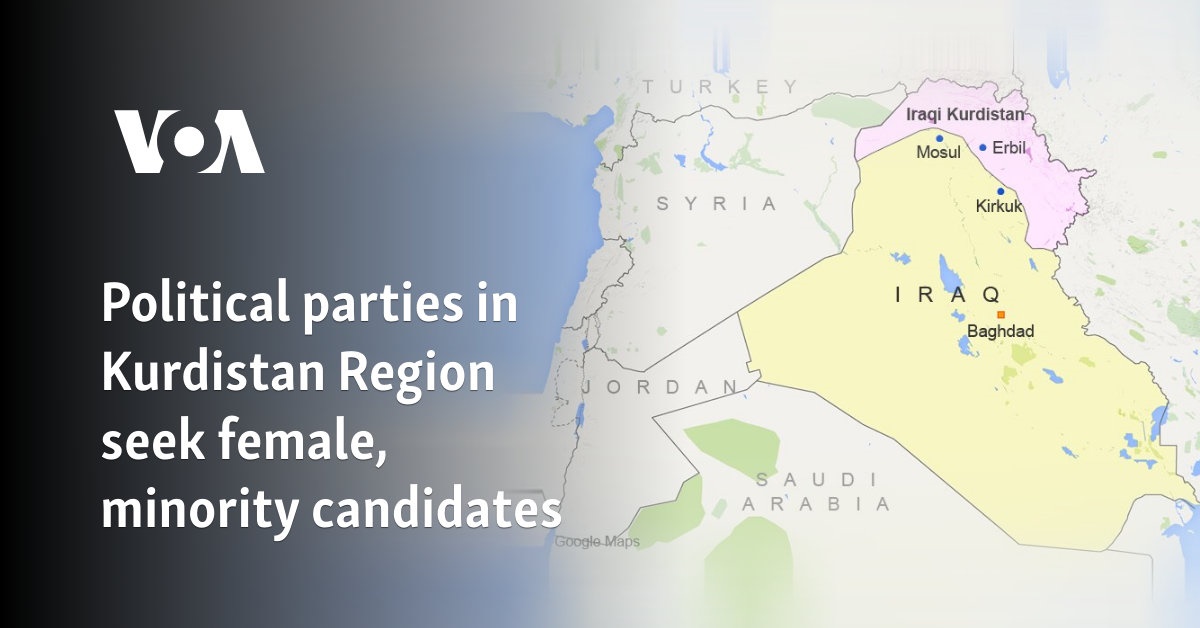 Political parties in Kurdistan Region seek female, minority candidates