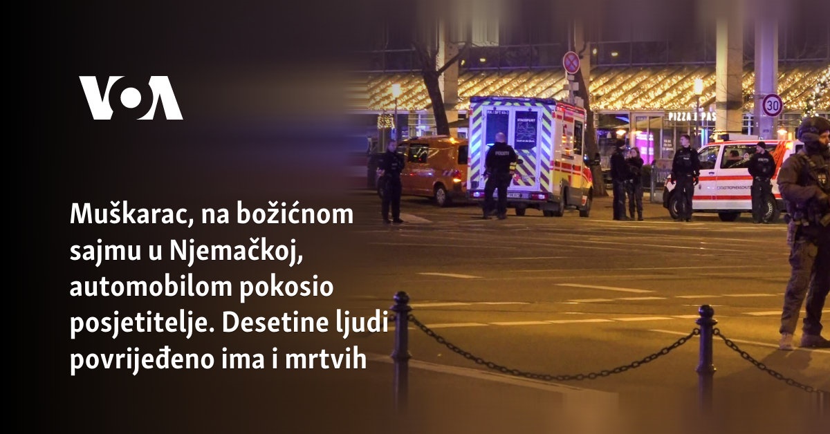Njemačka: Muškarac, na božićnom sajmu, automobilom pokosio posjetitelje