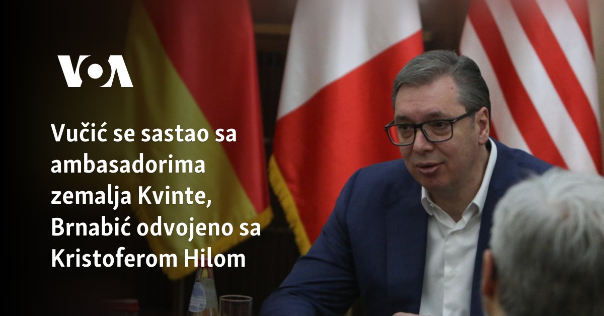 Vučić se sastao sa ambasadorima zemalja Kvinte, Brnabić odvojeno sa Kristoferom Hilom