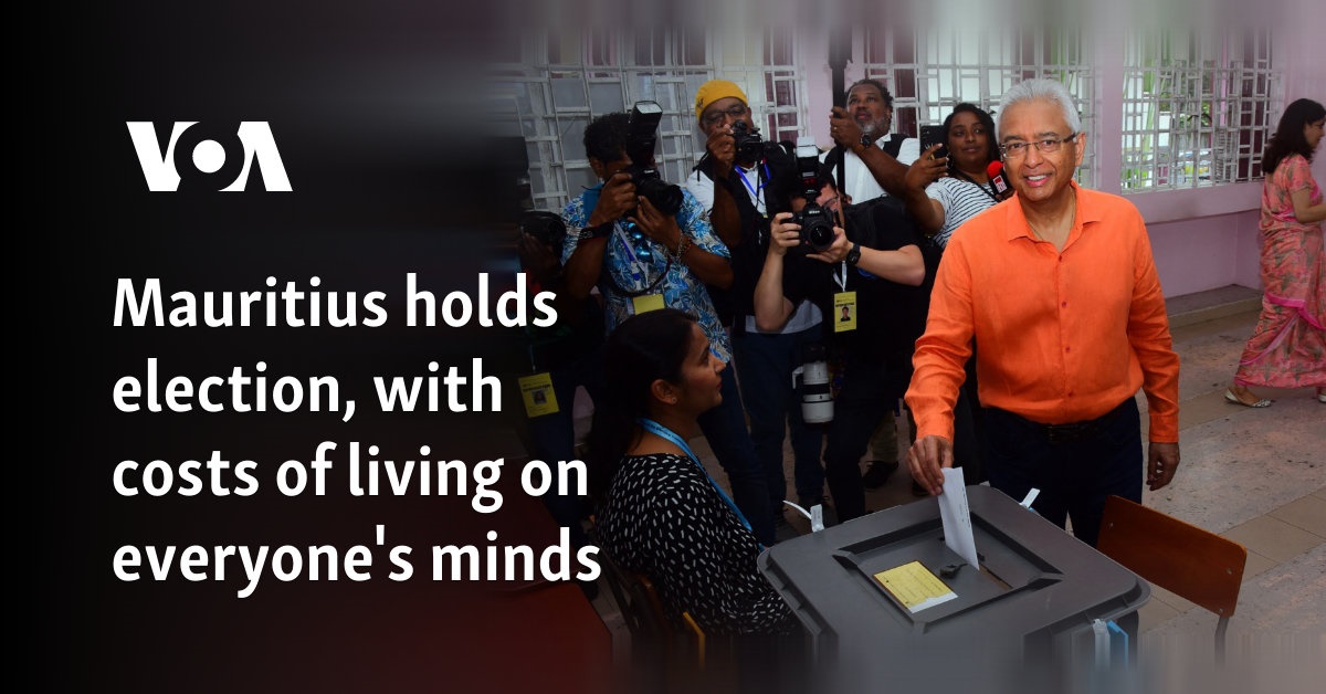 Mauritius holds election, with costs of living on everyone's minds