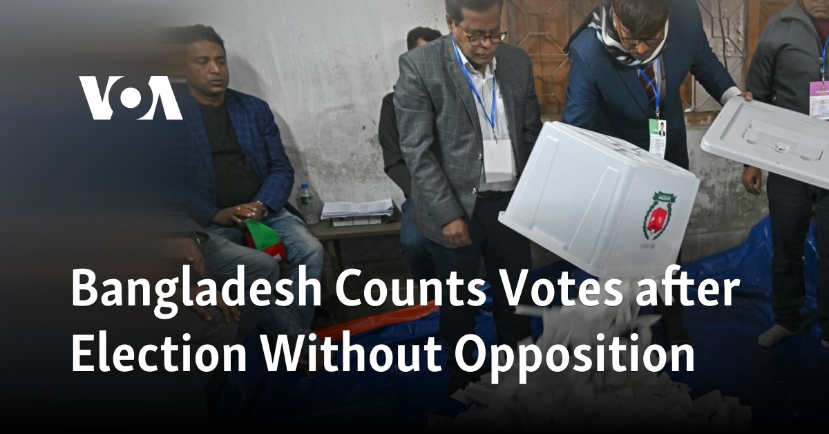 Bangladesh Counts Votes after Election Without Opposition