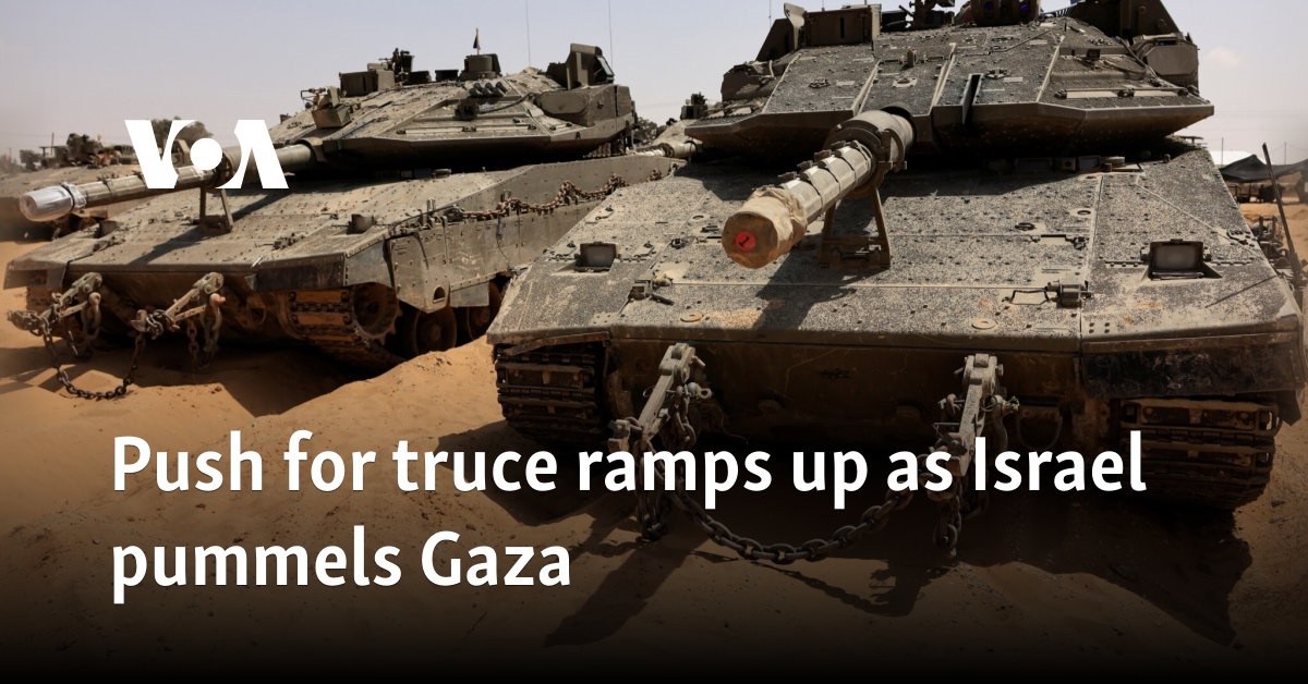Push for truce ramps up as Israel pummels Gaza