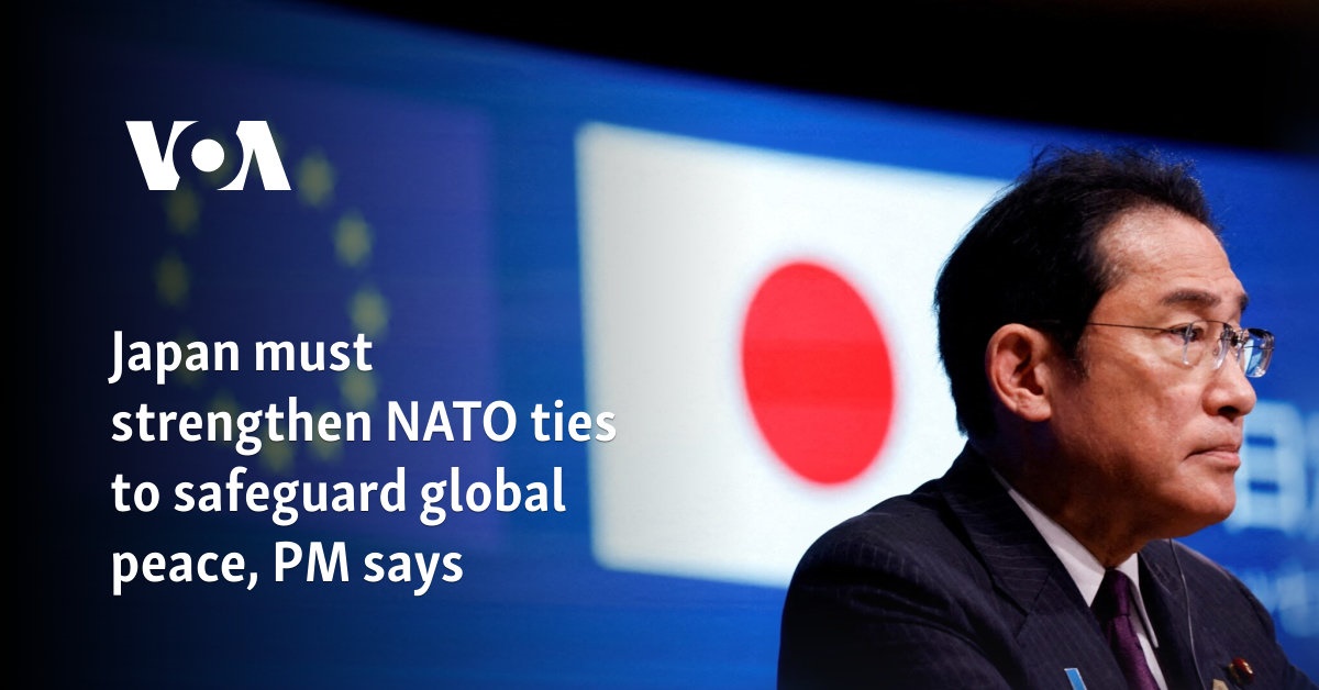 Japan must strengthen NATO ties to safeguard global peace, PM says