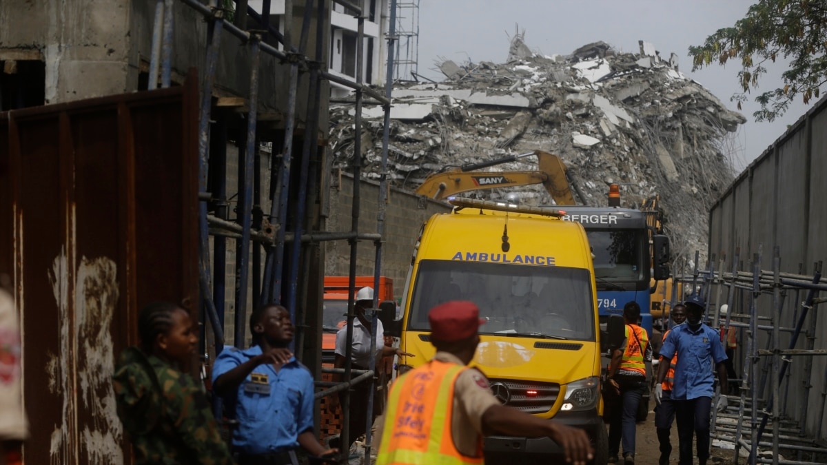 Death Toll Rises to 22 from Nigeria Building Collapse