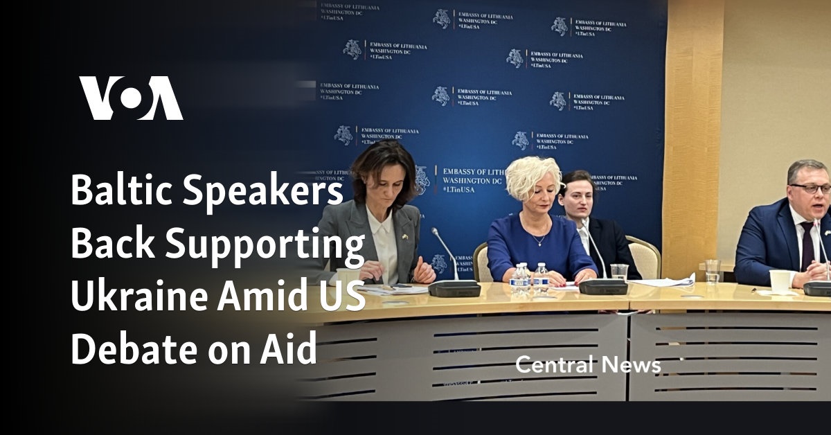 Baltic Speakers Back Supporting Ukraine Amid US Debate on Aid