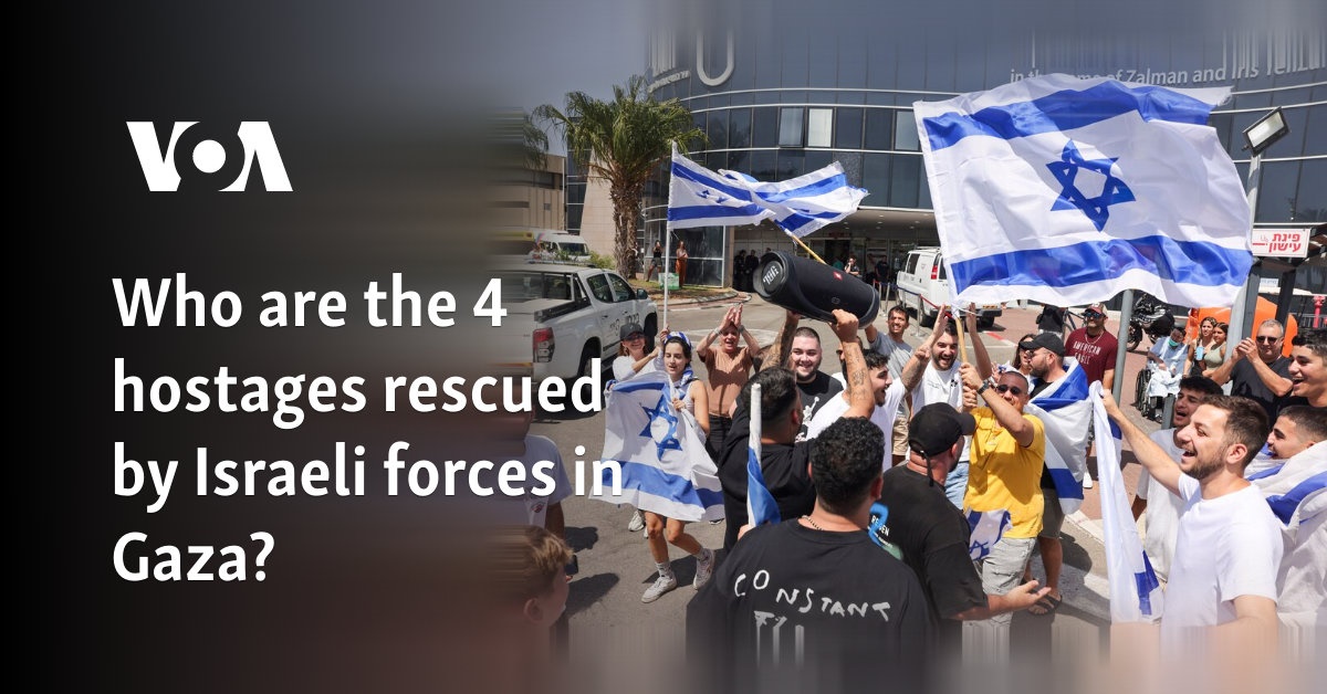 Who are the hostages freed by Israeli forces?