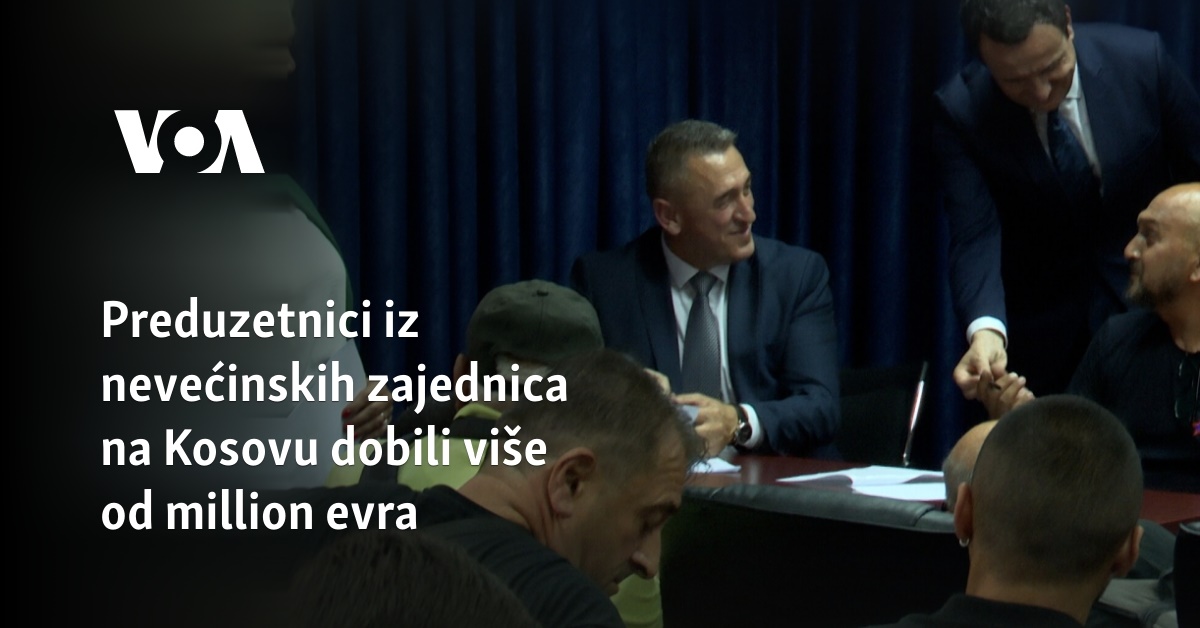 Preduzetnici iz nevećinskih zajednica na Kosovu dobili više od million evra