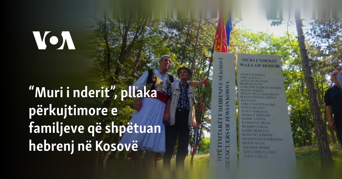 “Muri i nderit”, pllaka përkujtimore e familjeve që shpëtuan hebrenj në ...