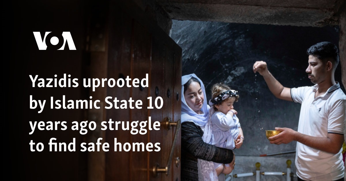 Yazidis uprooted by Islamic State 10 years ago struggle to find safe homes