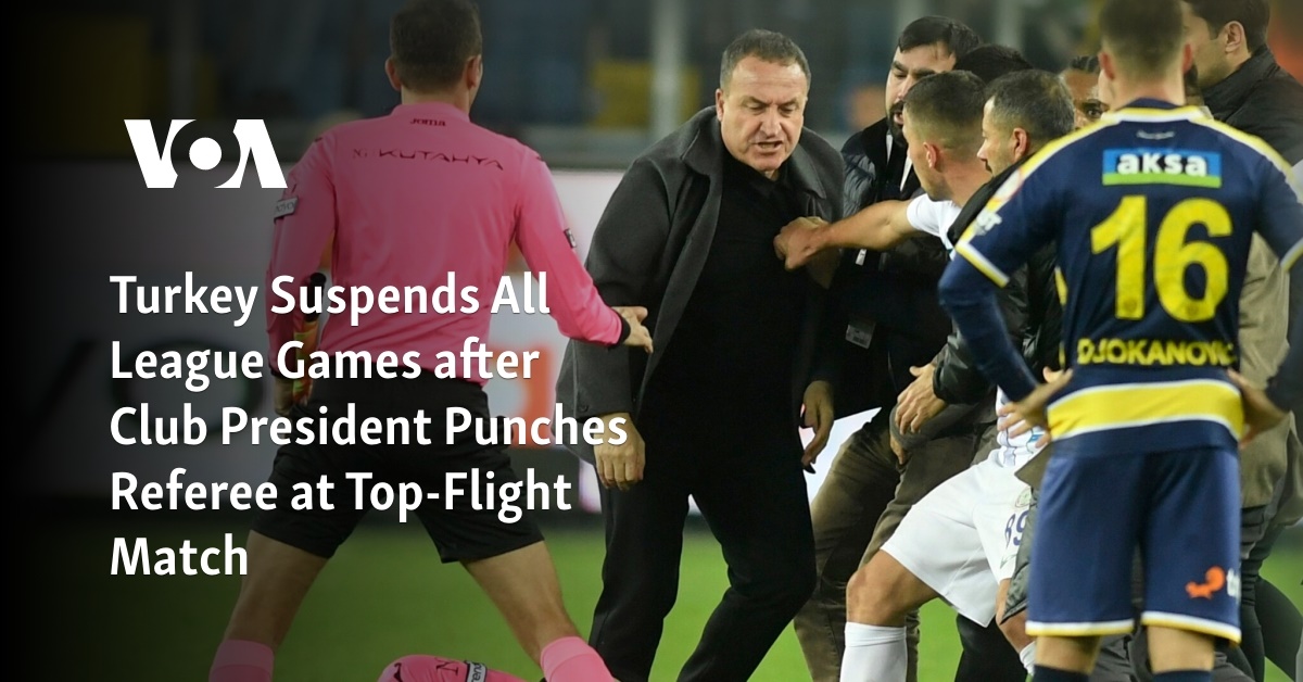 Turkey Suspends All League Games After Club President Punches Referee ...