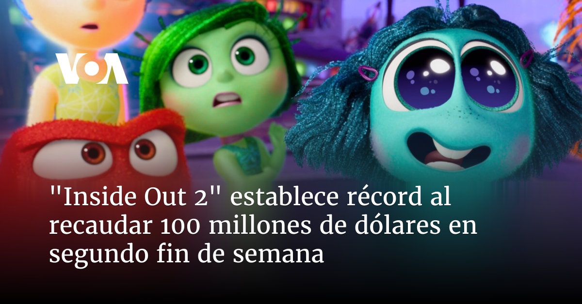 "Inside Out 2" establece récord al recaudar 100 millones de dólares en ...