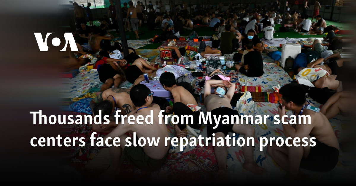 Thousands freed from Myanmar scam centers face slow repatriation process