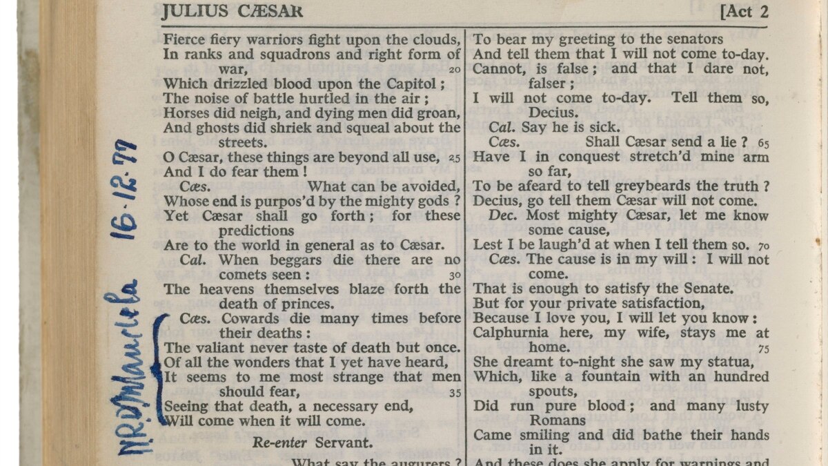 Shakespeare Inspired Robben Island Inmates, Including Mandela