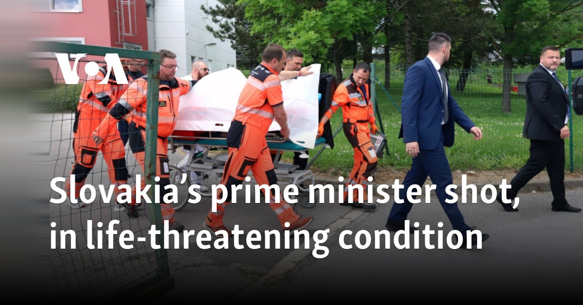Slovakia’s prime minister expected to survive shooting, deputy says